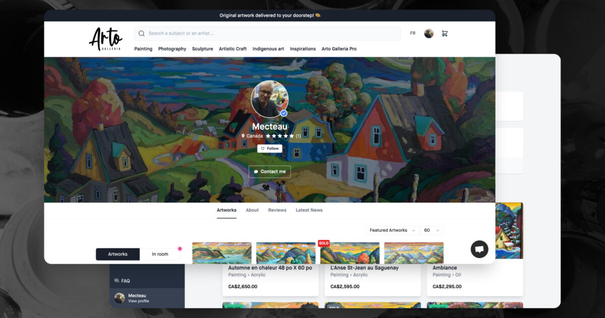 Case study: Arto Galleria | Witify